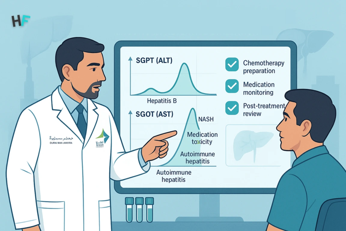 SGOT & SGPT Tests UAE 2025: ALT/AST Ratios, NAFLD Insight